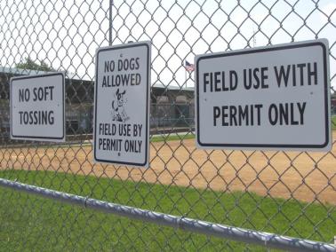 Standard Field Signs | MaxMetal Ballpark Signs | PYT Sports - PYT Sports