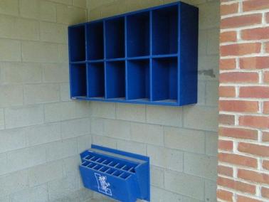 Angled 15 Bat Rack | MLB Style Dugout Bat Racks - PYT Sports