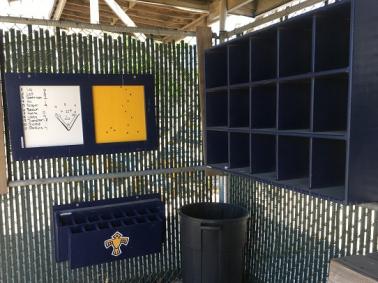 15 Helmet Cubby Rack | For Baseball Dugouts | PYT Sports - PYT Sports