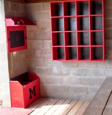 Helmet Racks | All Wood Storage Racks for Dugouts | PYT Sports - PYT Sports