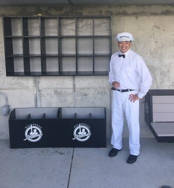 18 Cubby Helmet Rack | All Wood Dugout Storage | PYT Sports - PYT Sports