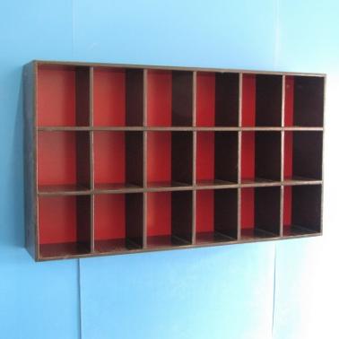 18 Cubby Helmet Rack | All Wood Dugout Storage | PYT Sports - PYT Sports