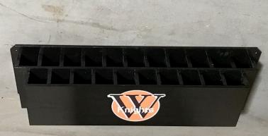 Vertical Bat Rack | Dugout Bat Racks Includes Team Logos - PYT Sports