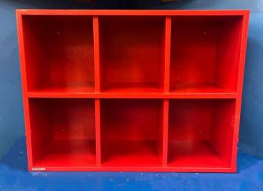 6 Helmet Cubby Rack | Dugout Storage | PYT Sports - PYT Sports
