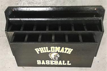 Angled 15 Bat Rack | MLB Style Dugout Bat Racks - PYT Sports