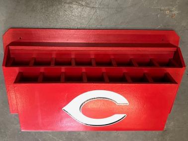 Angled 15 Bat Rack | MLB Style Dugout Bat Racks - PYT Sports
