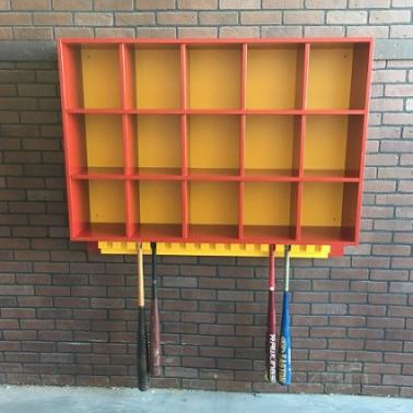15 Helmet Cubby & 15 Bat Rack Combo | PYT Sports - PYT Sports