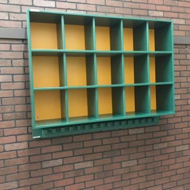 15 Helmet Cubby Rack | For Baseball Dugouts | PYT Sports - PYT Sports