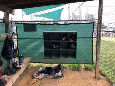 Dugout Helmet Storage Rack | For Softball Dugouts | PYT Sports - PYT Sports