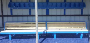 Falcon Bench | 2 Tier Benches for Baseball Dugouts | PYT Sports - PYT ...
