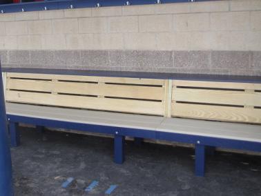 Falcon Bench | Wood Benches for Baseball Dugouts | PYT Sports - PYT Sports