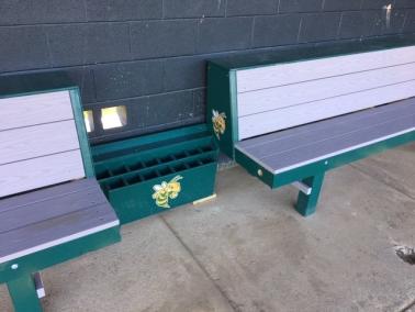 Angled 15 Bat Rack | MLB Style Dugout Bat Racks - PYT Sports