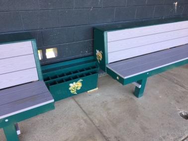 Angled 15 Bat Rack | MLB Style Dugout Bat Racks - PYT Sports