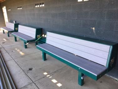 Eagle Bench | 2 Tier Wood Dugout Benches - PYT Sports