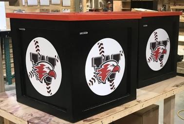 The Grizzly | MLB Style Dugout Bat Racks - PYT Sports