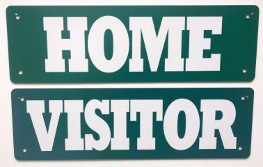 Dugout Header Signs | Home & Visitor Team Signs - PYT Sports