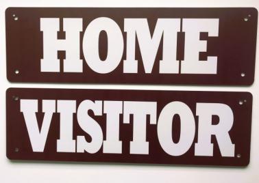 Dugout Header Signs | Home & Visitor Team Signs - PYT Sports