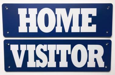 Dugout Header Signs | Home & Visitor Team Signs - PYT Sports