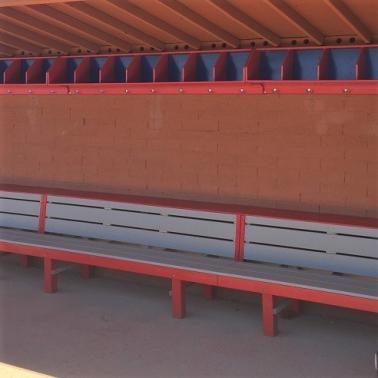 Hawk Bench | 2 Tier Wood Benches for Dugouts - PYT Sports