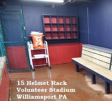 15 Helmet Cubby Rack | For Baseball Dugouts | PYT Sports - PYT Sports