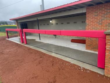 Safety Padding for Rails, Fences, & Dugouts | Ballpark Safety Pads ...