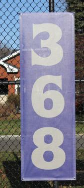 Vinyl Outfield Distance Markers | Vertical Baseball & Softball Signs ...