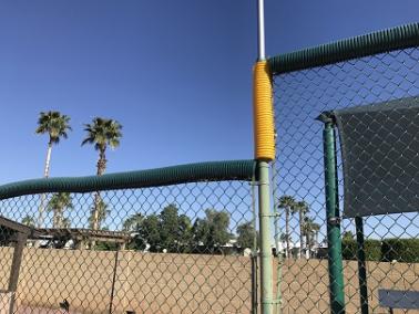 Poly-Cap Fence Toppers | Chain-Link Fence Guards for Ballparks - PYT Sports