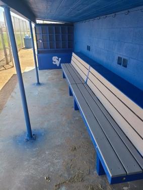 Hawk Bench | 2 Tier Wood Benches for Dugouts - PYT Sports