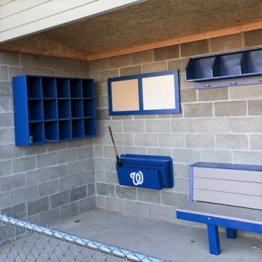 15 Helmet Cubby Rack | For Baseball Dugouts | PYT Sports - PYT Sports