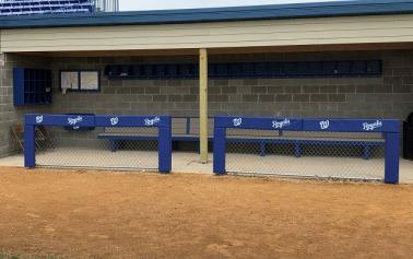 Safety Padding for Rails, Fences, & Dugouts | Ballpark Safety Pads ...