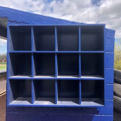 12 Helmet & 15 Bat Rack Combos | Dugout Storage Rack - PYT Sports