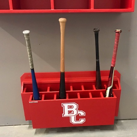 Angled 15 Bat Rack | MLB Style Dugout Bat Racks - PYT Sports